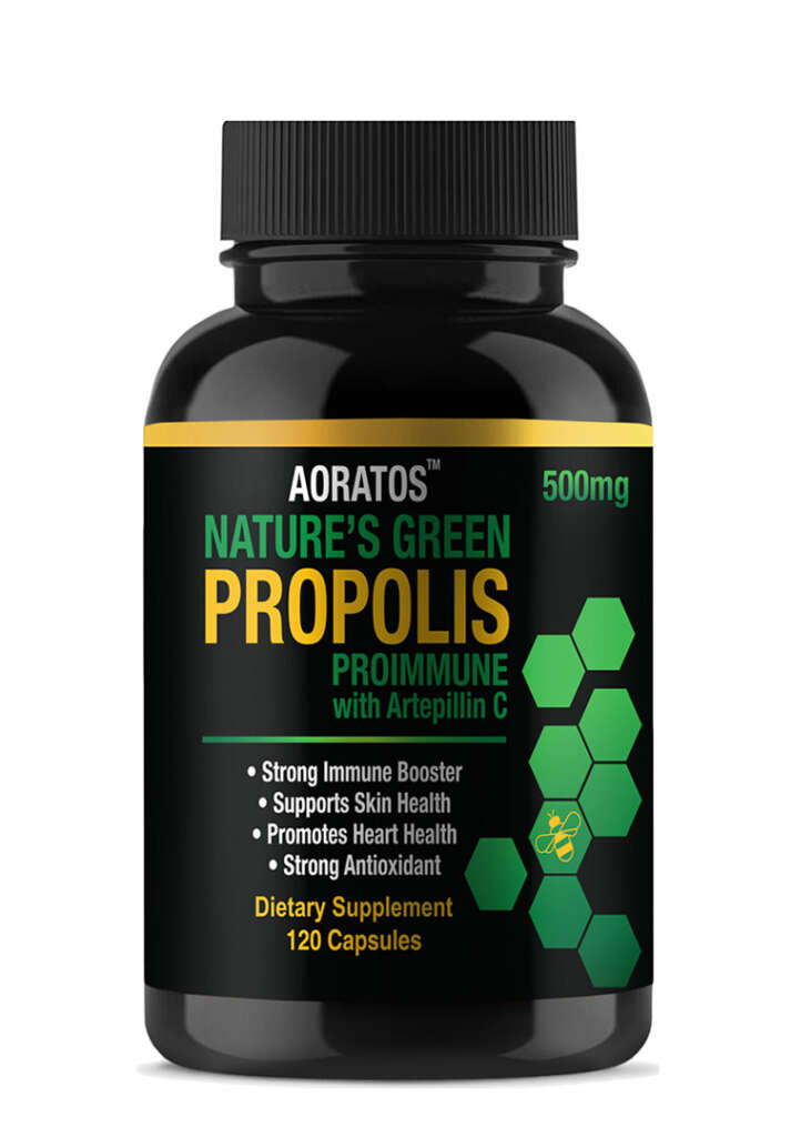 Aoratos Nature’s Green Propolis (120 Capsules / 500 mg) – Aoratosnature.com